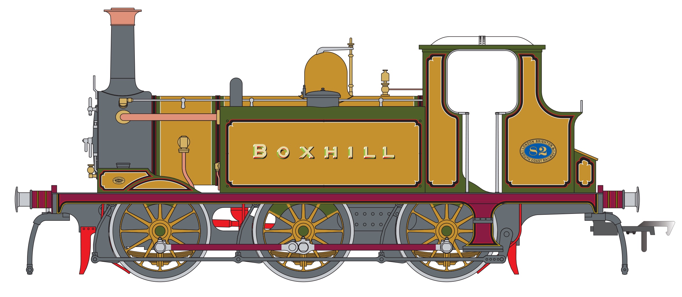 New 00 ex LBSC A1 / A1x Terrier announced by Rails of Sheffield ...